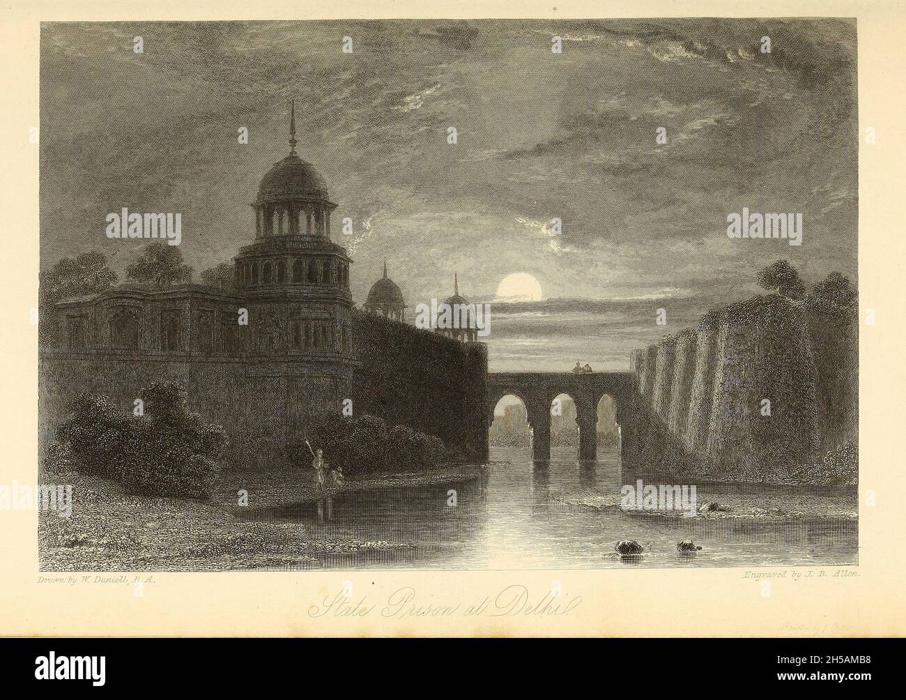 STATE PRISON AT DELHI From the book ' The Oriental annual, or, Lives of ...