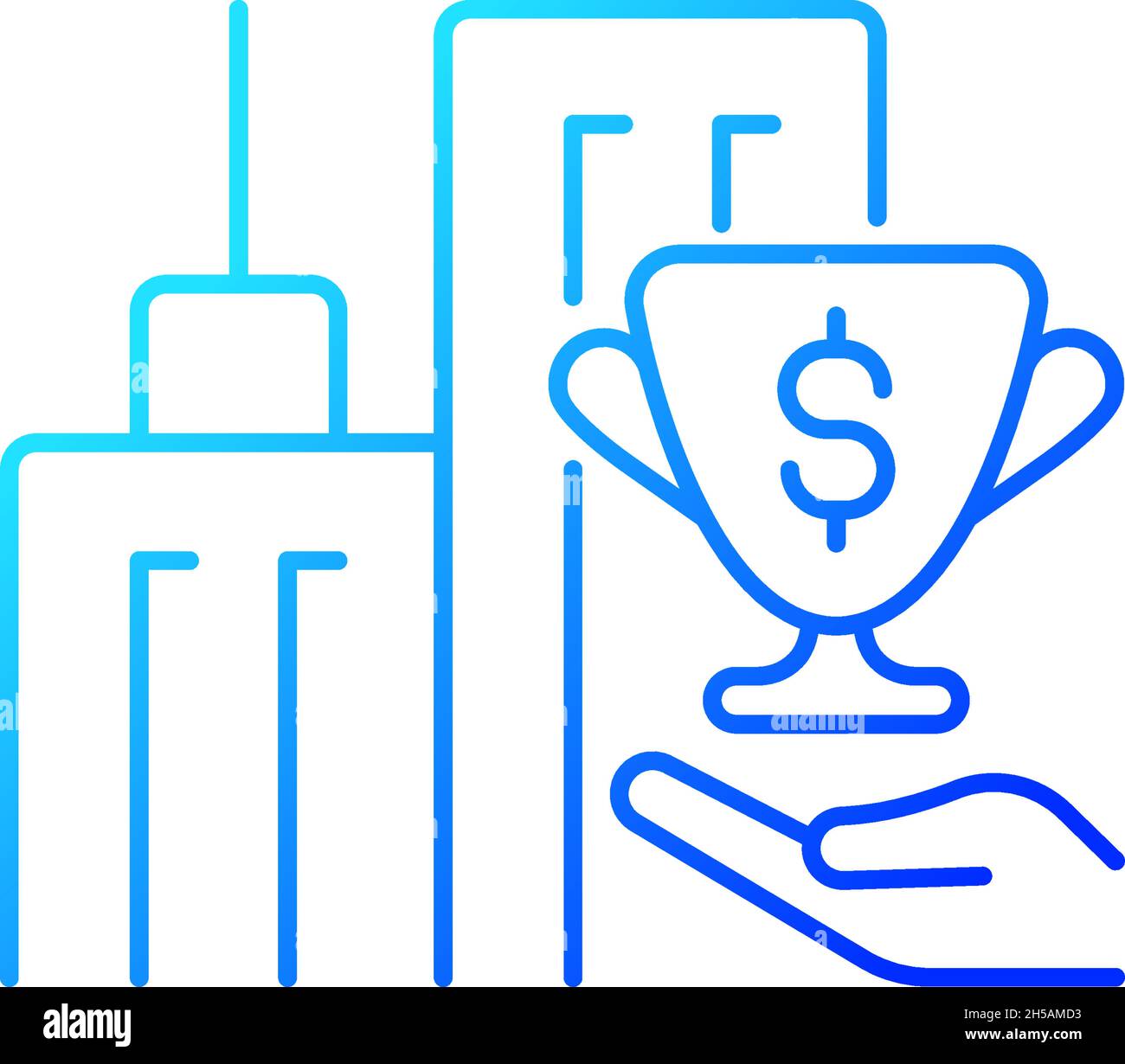 Corporate grant gradient linear vector icon Stock Vector Image & Art ...