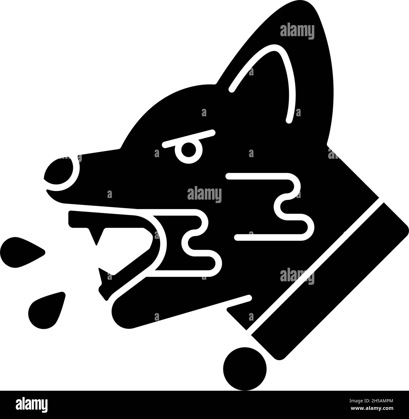 Rabies Sign Stock Vector Images - Alamy