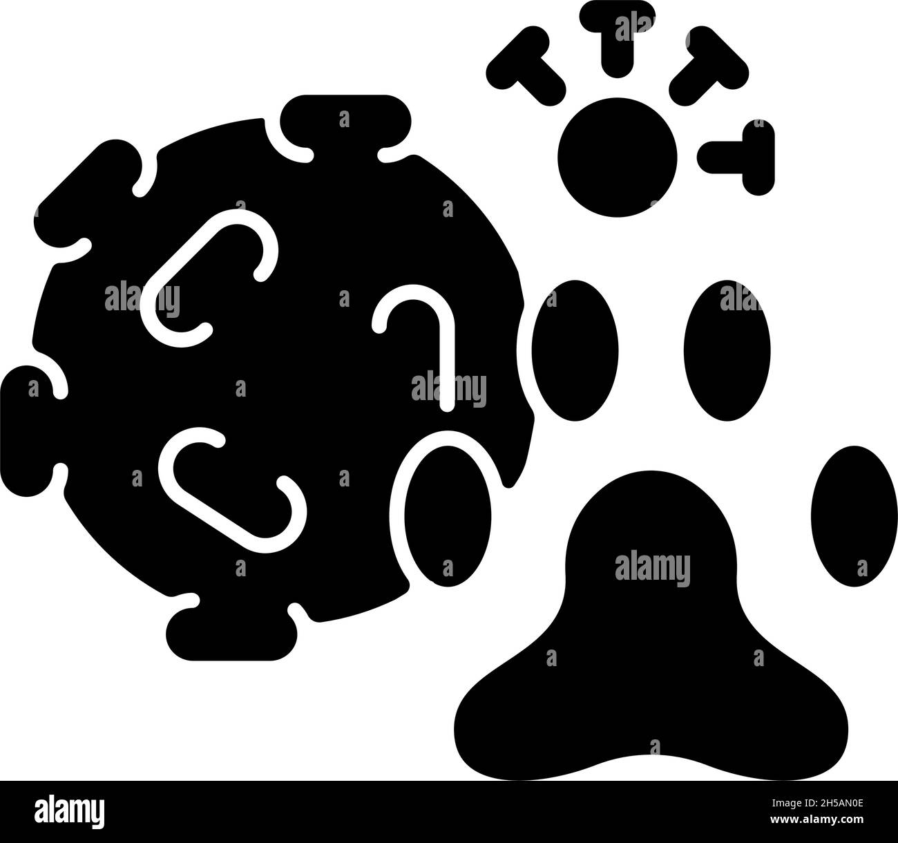 Animal disease health sign Black and White Stock Photos & Images - Alamy