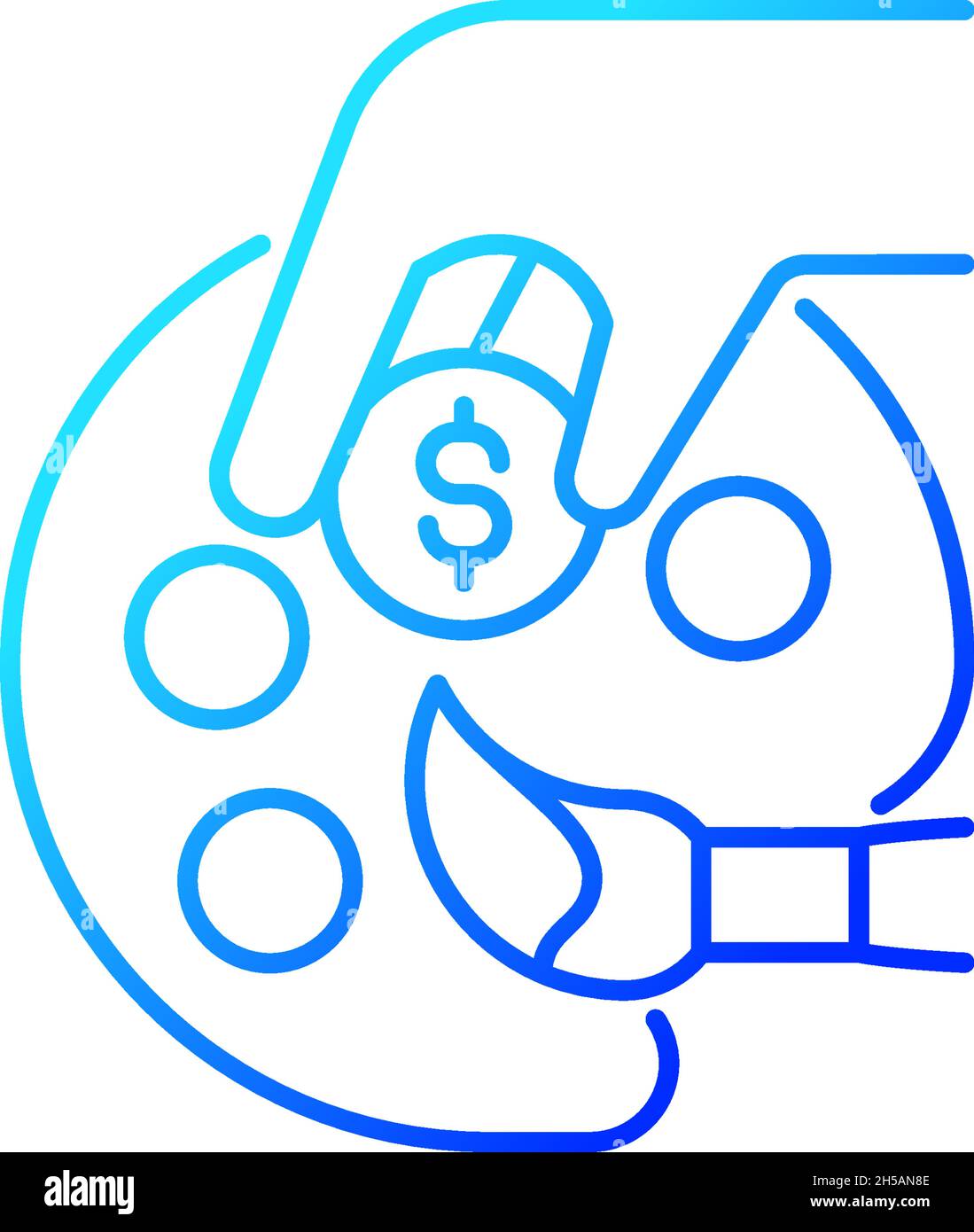 Patronage gradient linear vector icon Stock Vector Image & Art - Alamy