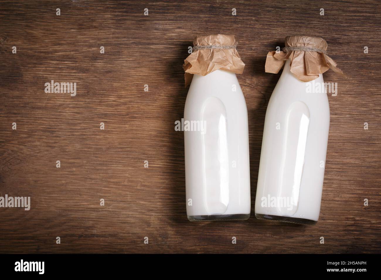 Two fresh milk bottles hi-res stock photography and images - Alamy