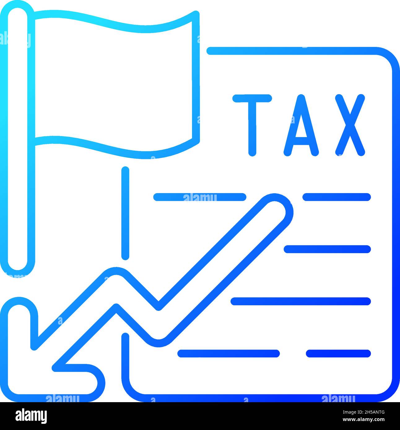 Tax relief gradient linear vector icon Stock Vector Image & Art - Alamy