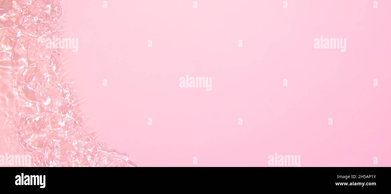 transparent pink colored clear calm water surface texture Stock Photo ...