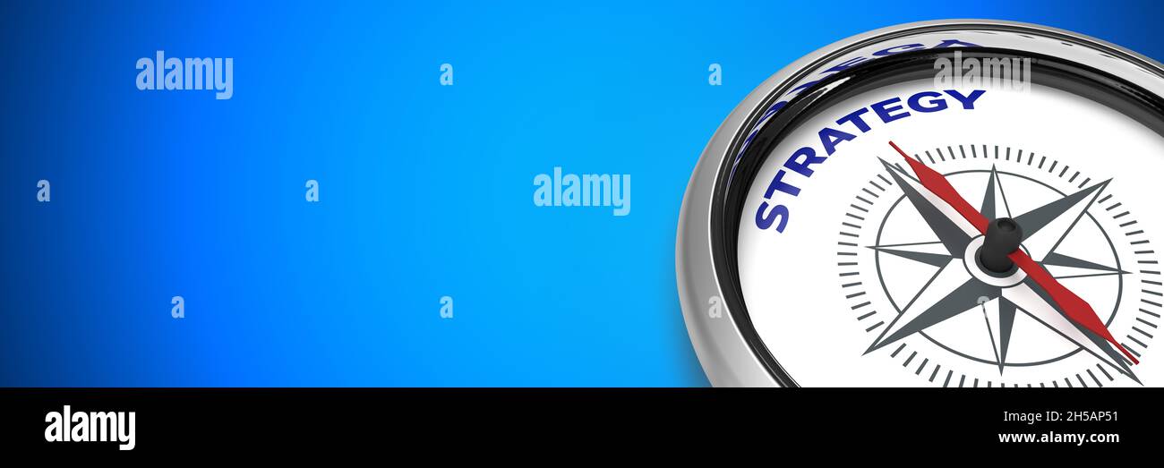 3d rendered compass concept: Illustrated compass rose pointing on ...