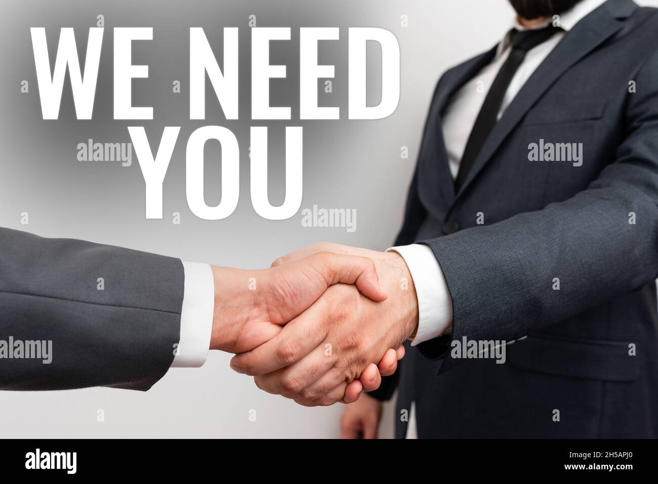 Sign displaying We Need You. Word Written on asking someone to work ...