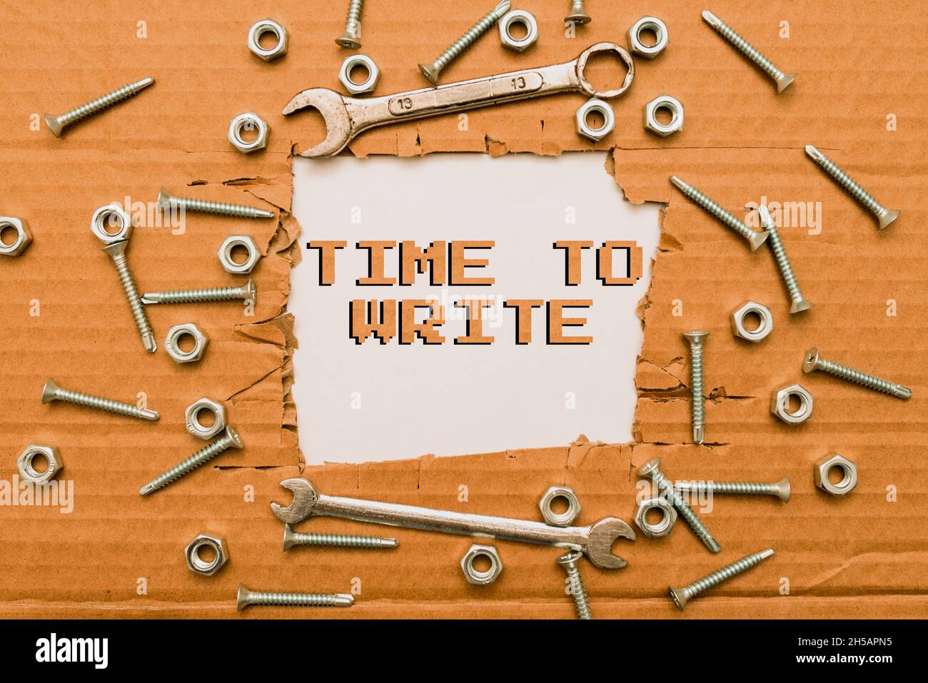 Text sign showing Time To Write. Word for to record something or to ...