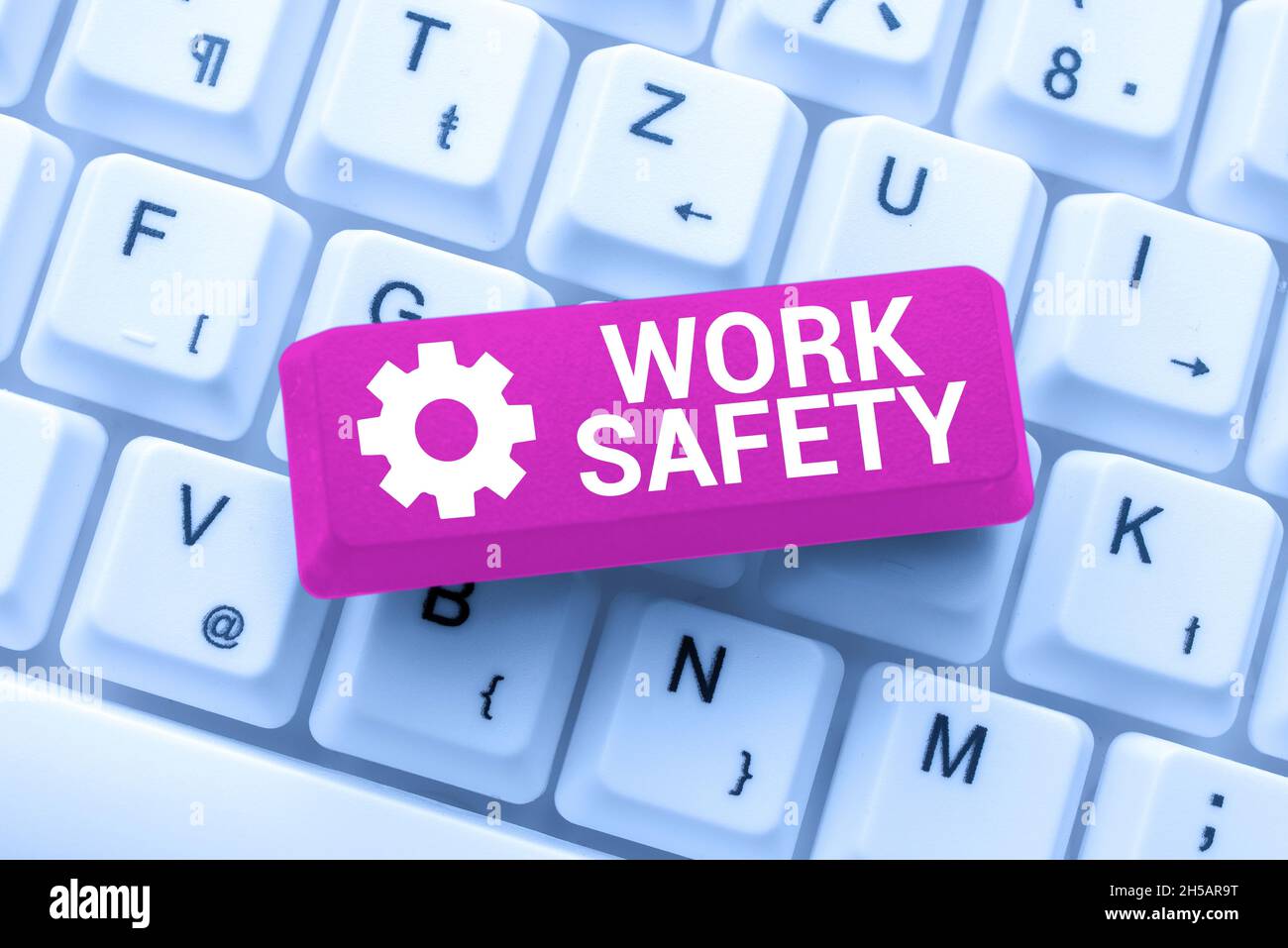 Text sign showing Work Safety. Word for policies and procedures in ...