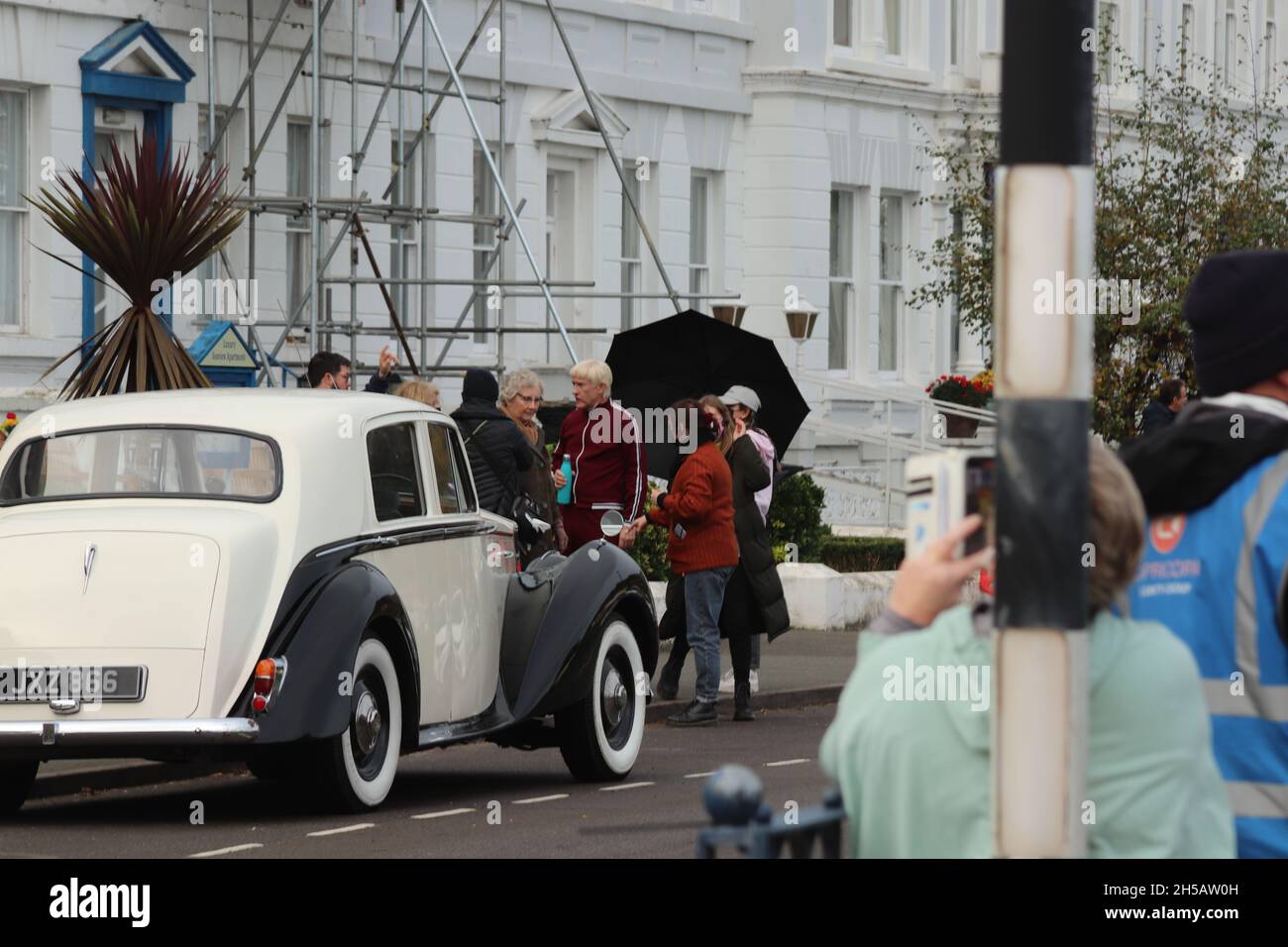 Steve Coogan Llandudno, North Wales 9 November 2021. Actor Steve Coogan ...