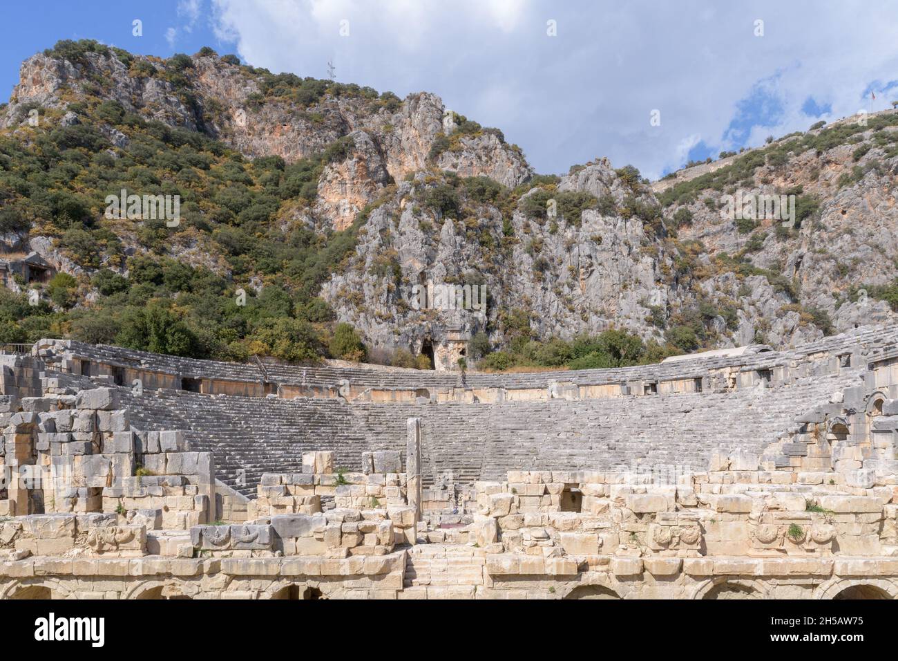 Ancient theater in Myra. Demre, Antalya, Turkey Stock Photo - Alamy