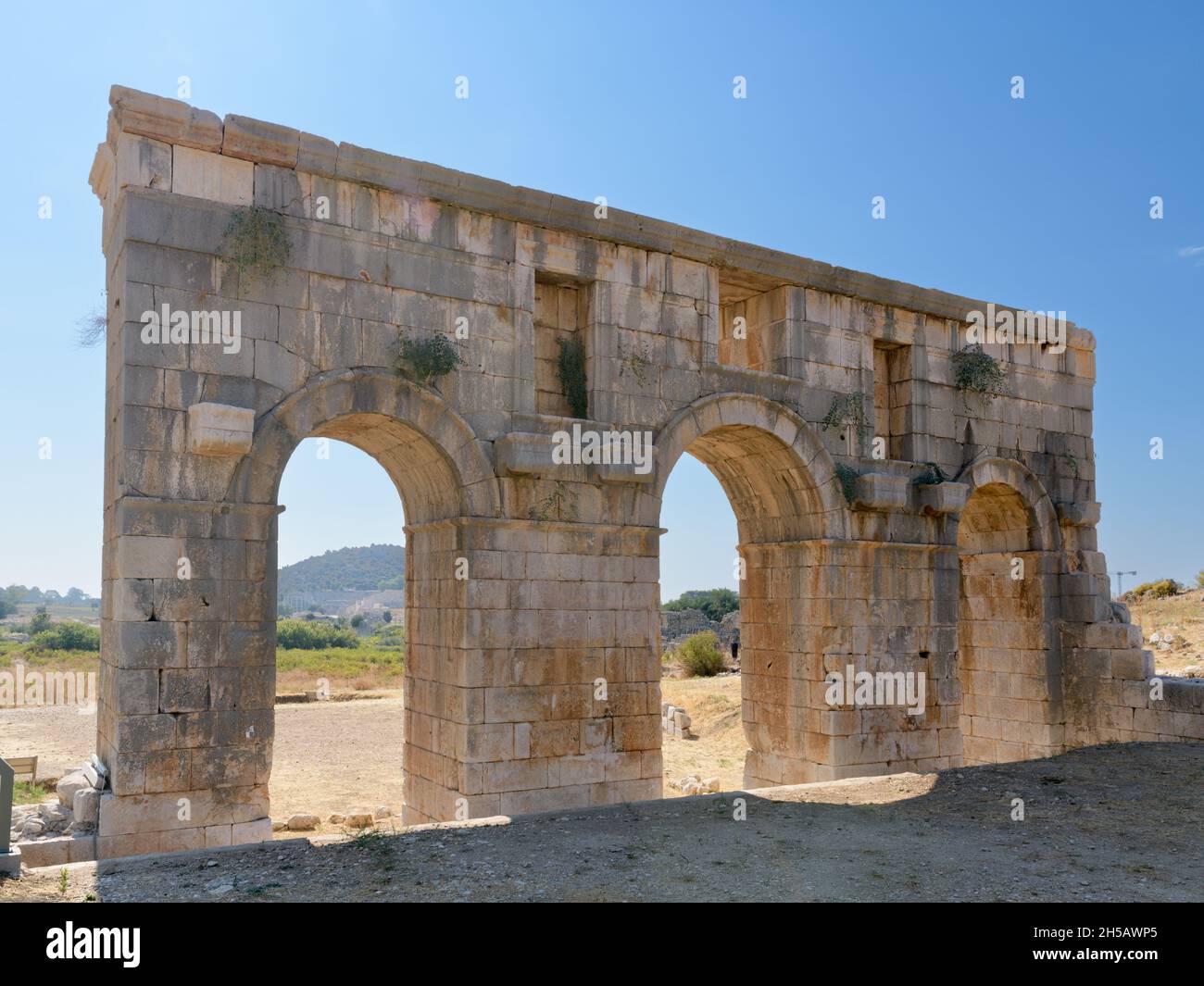 The city gate - Arch of Modestus - at ancient city Patara. Antalya ...