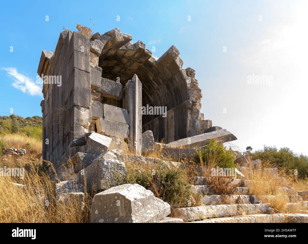 Patara - Akdam Temple-tomb. Ancient city Patara. Antalya, Turkey Stock ...