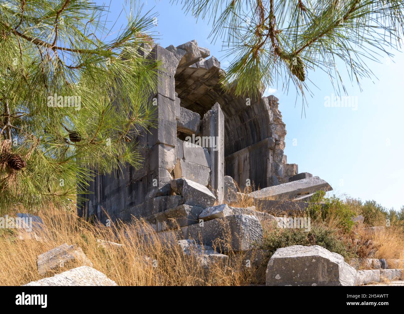 Patara - Akdam Temple-tomb. Ancient city Patara. Antalya, Turkey Stock ...
