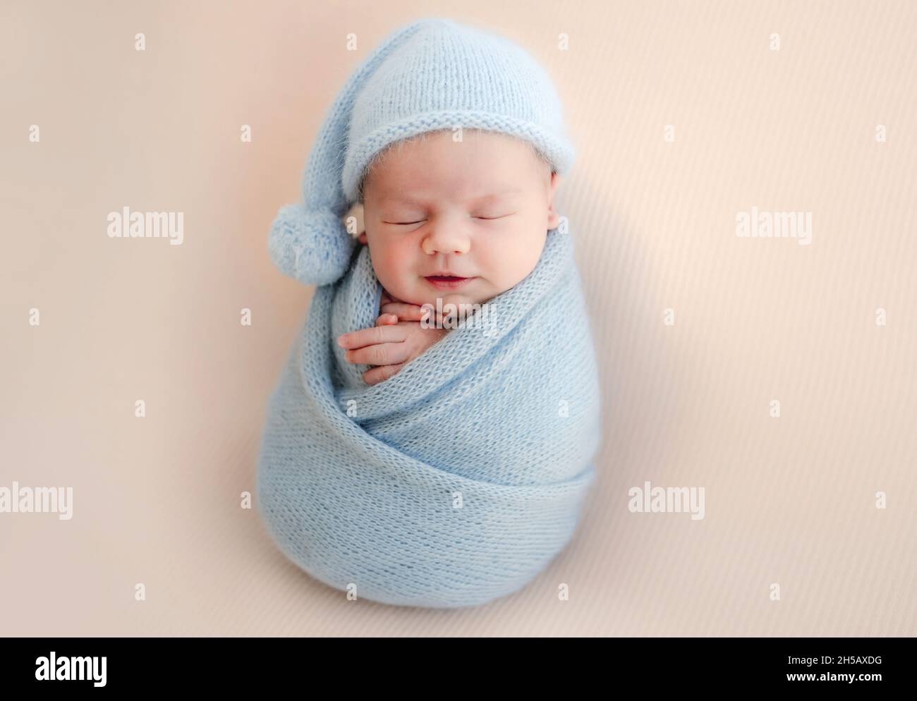 Newborn baby studio portrait Stock Photo - Alamy