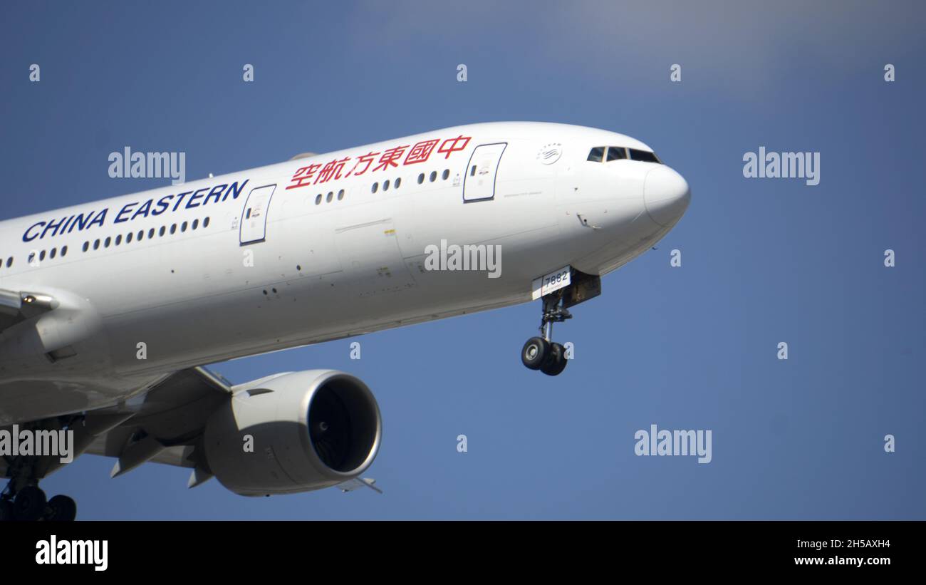 CHICAGO, UNITED STATES - Oct 11, 2021: The China Eastern Airlines ...