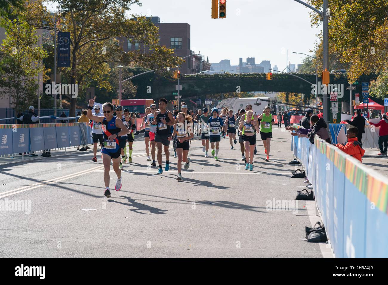 New York City celebrates the TSC Marathon where runners race across the ...