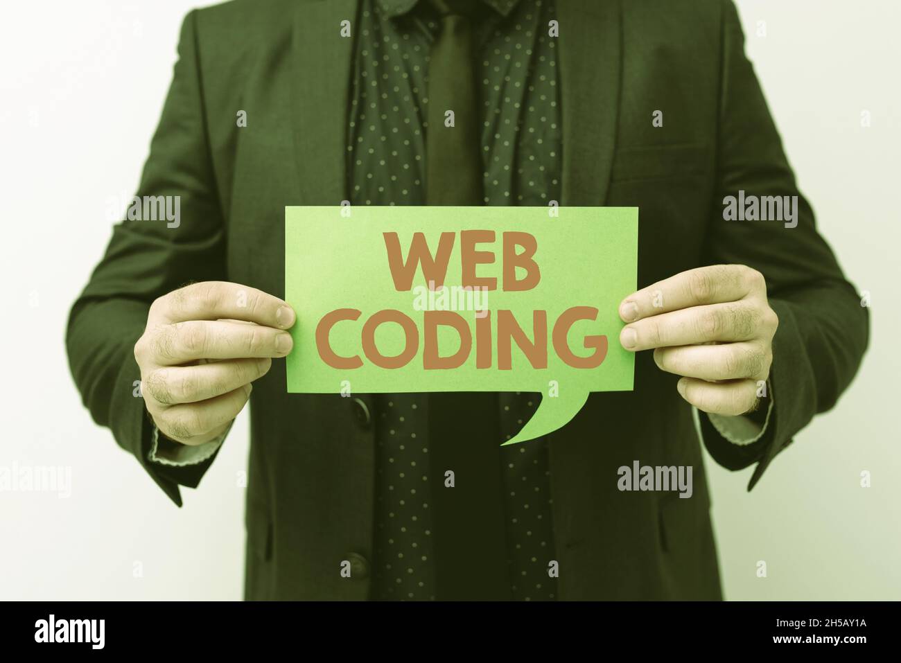 Handwriting text Web Coding. Concept meaning work involved in ...