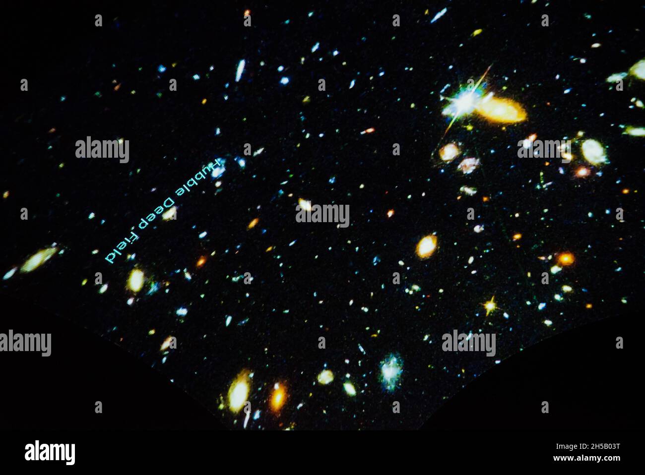 Illustration of outer space with stars and universe graphic Stock Photo ...