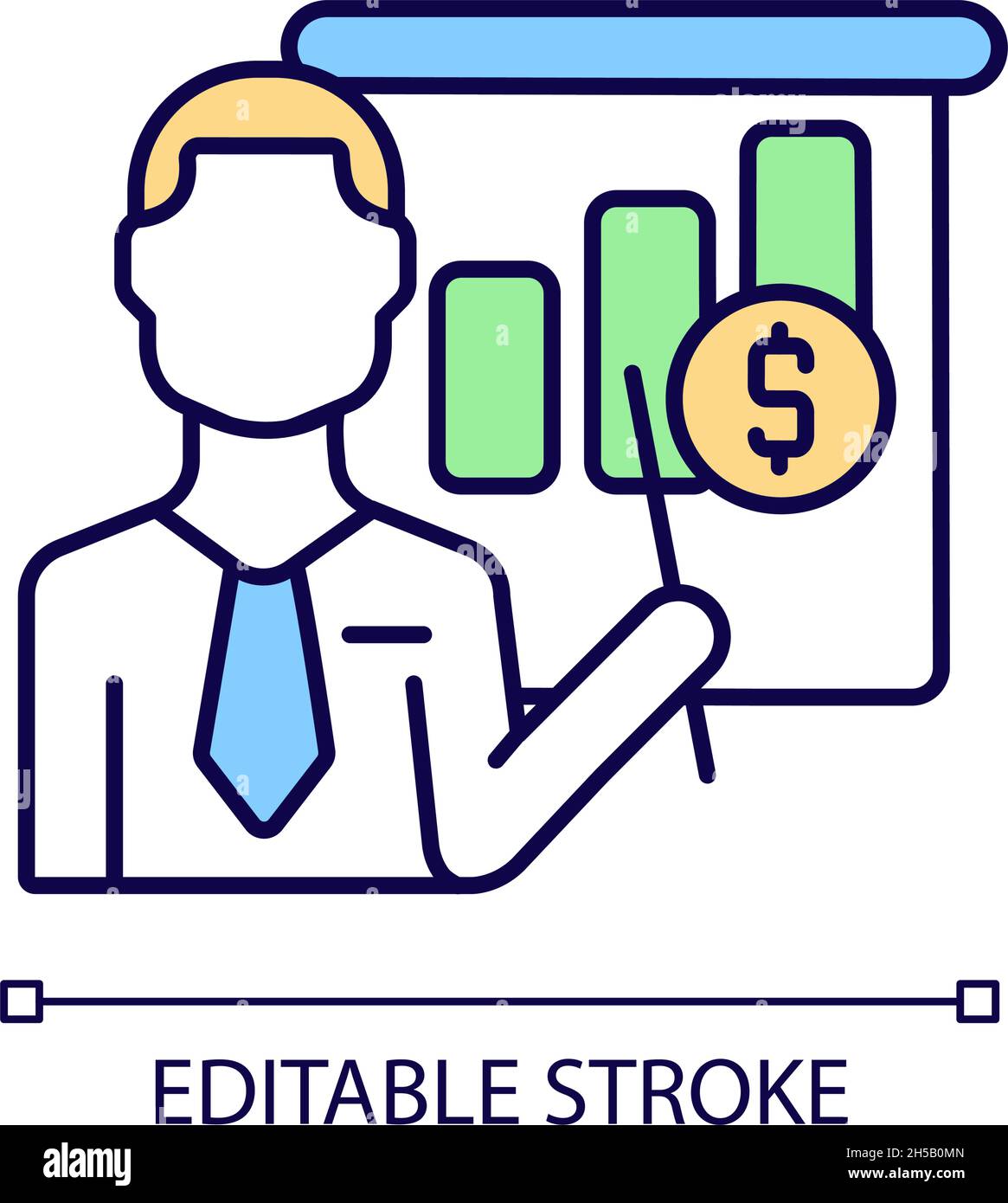 Business teacher RGB color icon Stock Vector Image & Art - Alamy