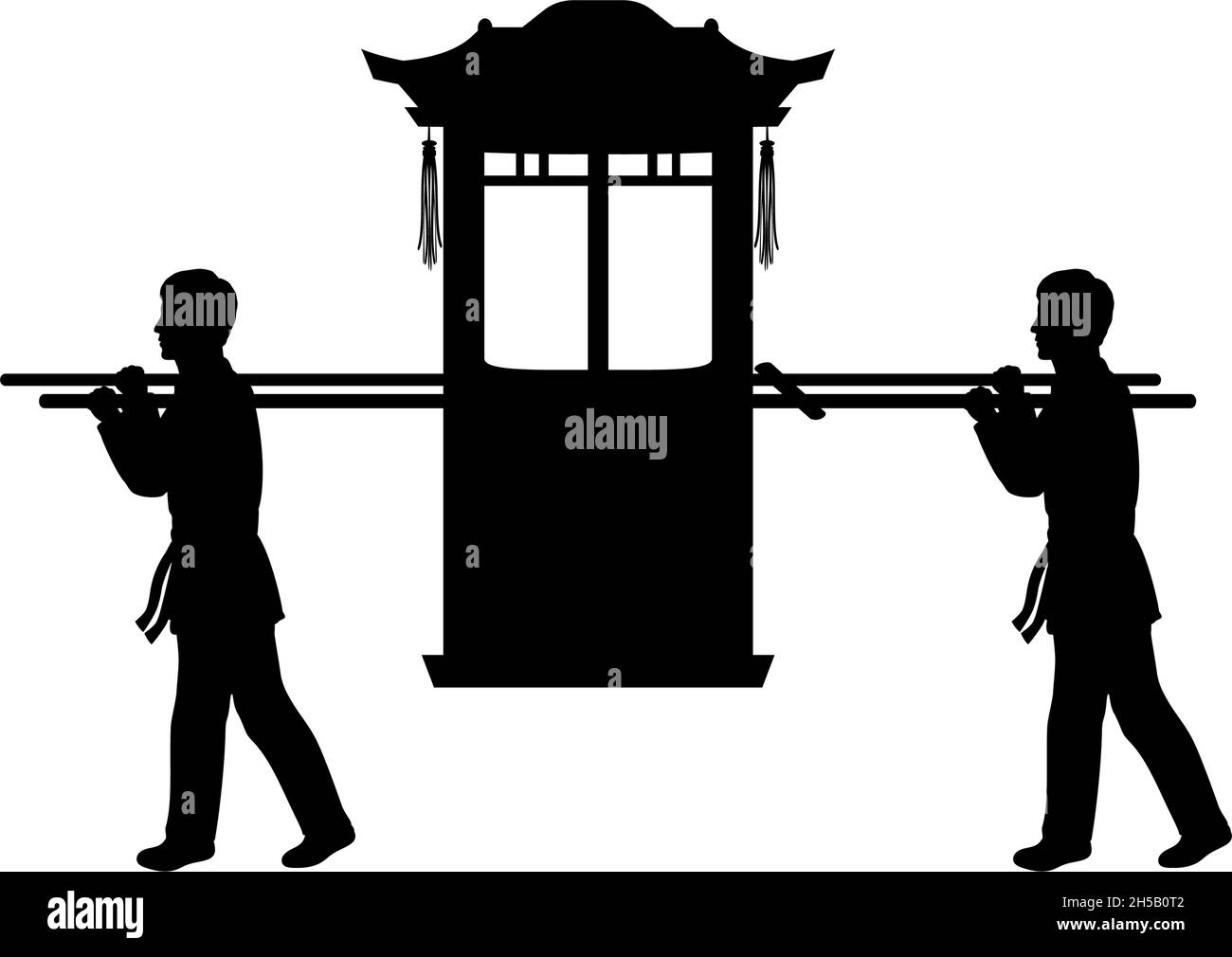 Palanquin carried Stock Vector Images - Alamy