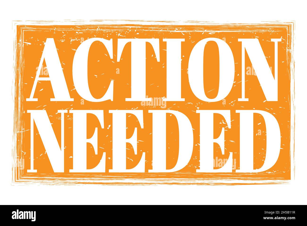 Action needed stamp hi-res stock photography and images - Alamy
