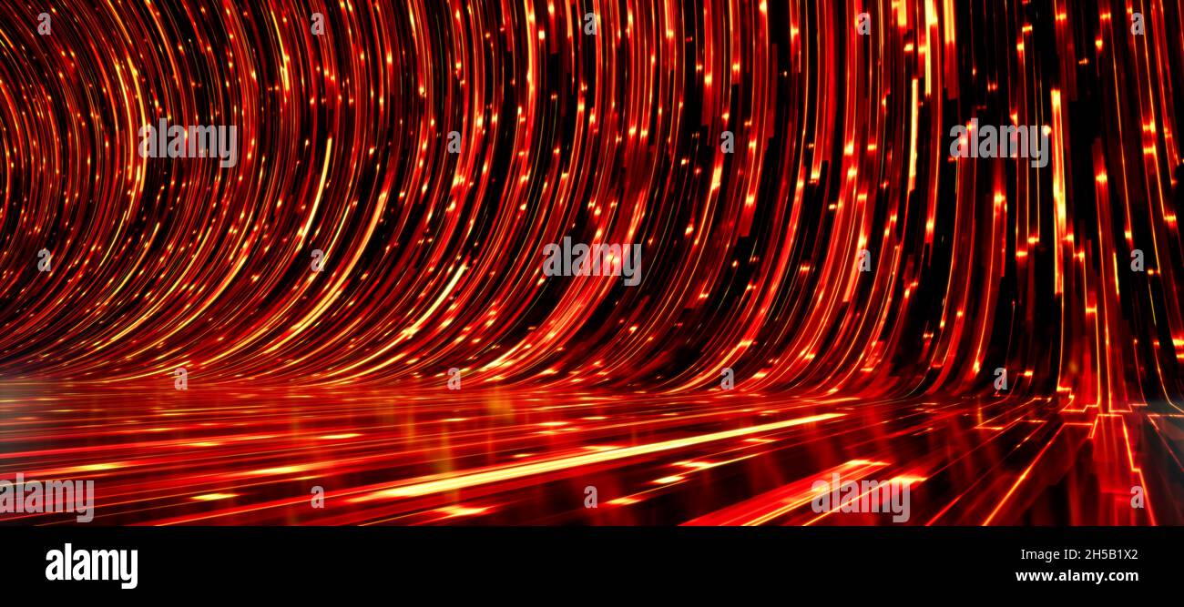Colorful abstract panoramic background: light streaks/beam. ( Car ...