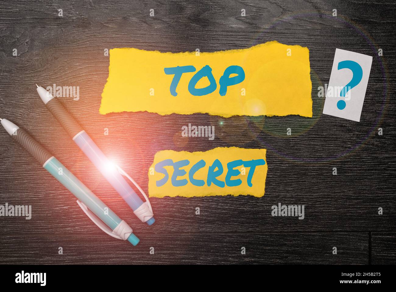 Writing Displaying Text Top Secret Business Overview Protected By A High Degree Of Secrecy