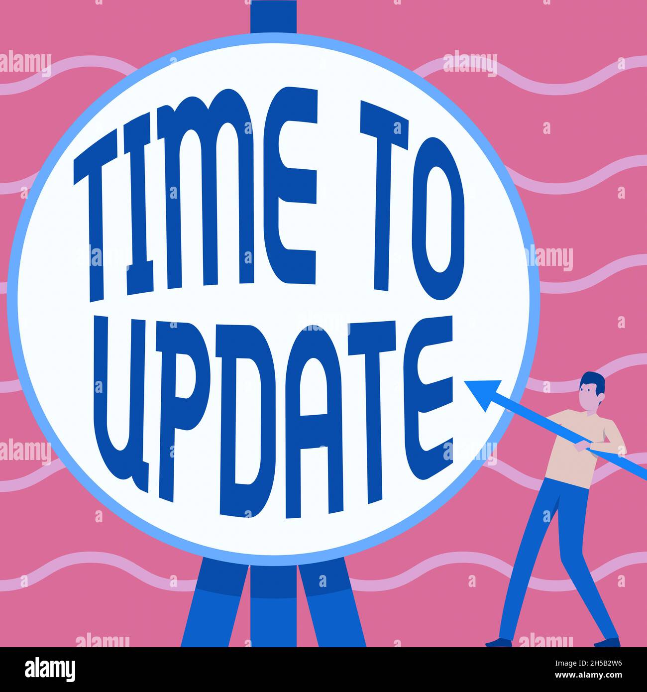 Text sign showing Time To Update. Concept meaning this is right moment ...