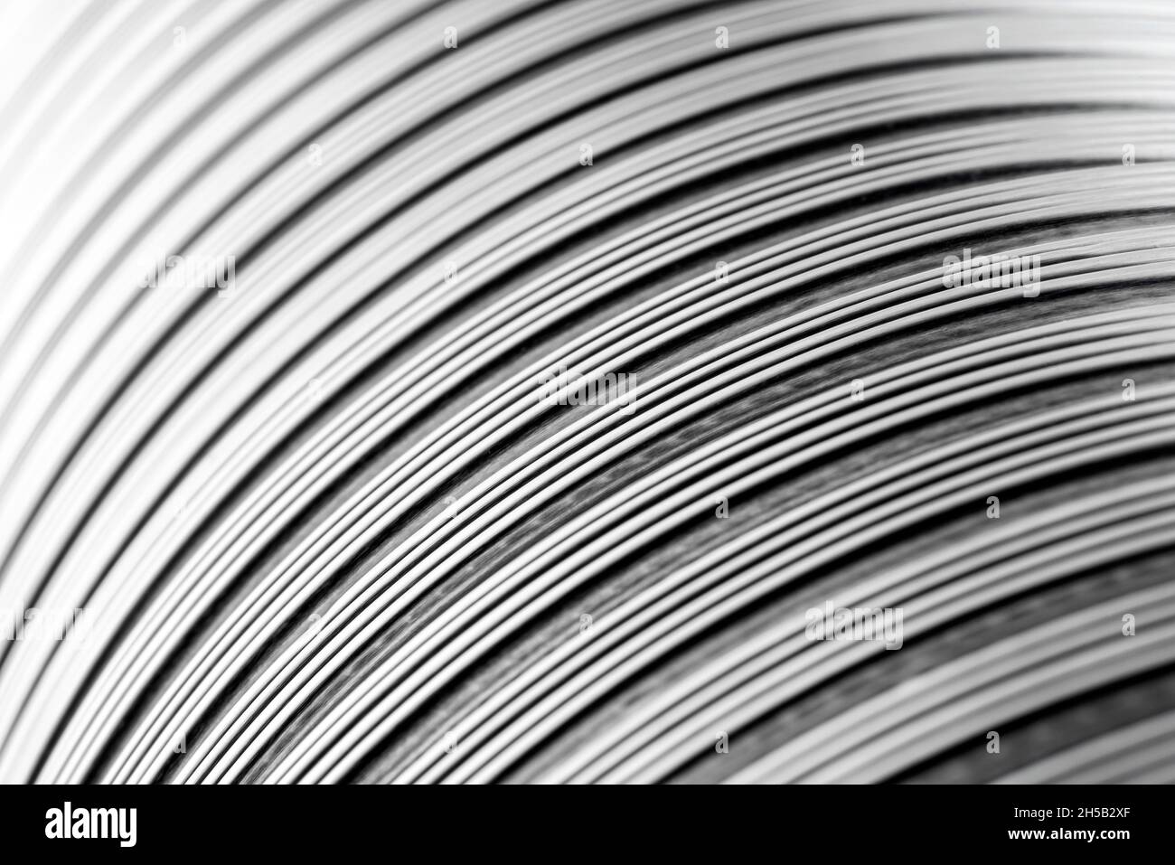 Background made from a macro photo of a flexible corrugated aluminum ...