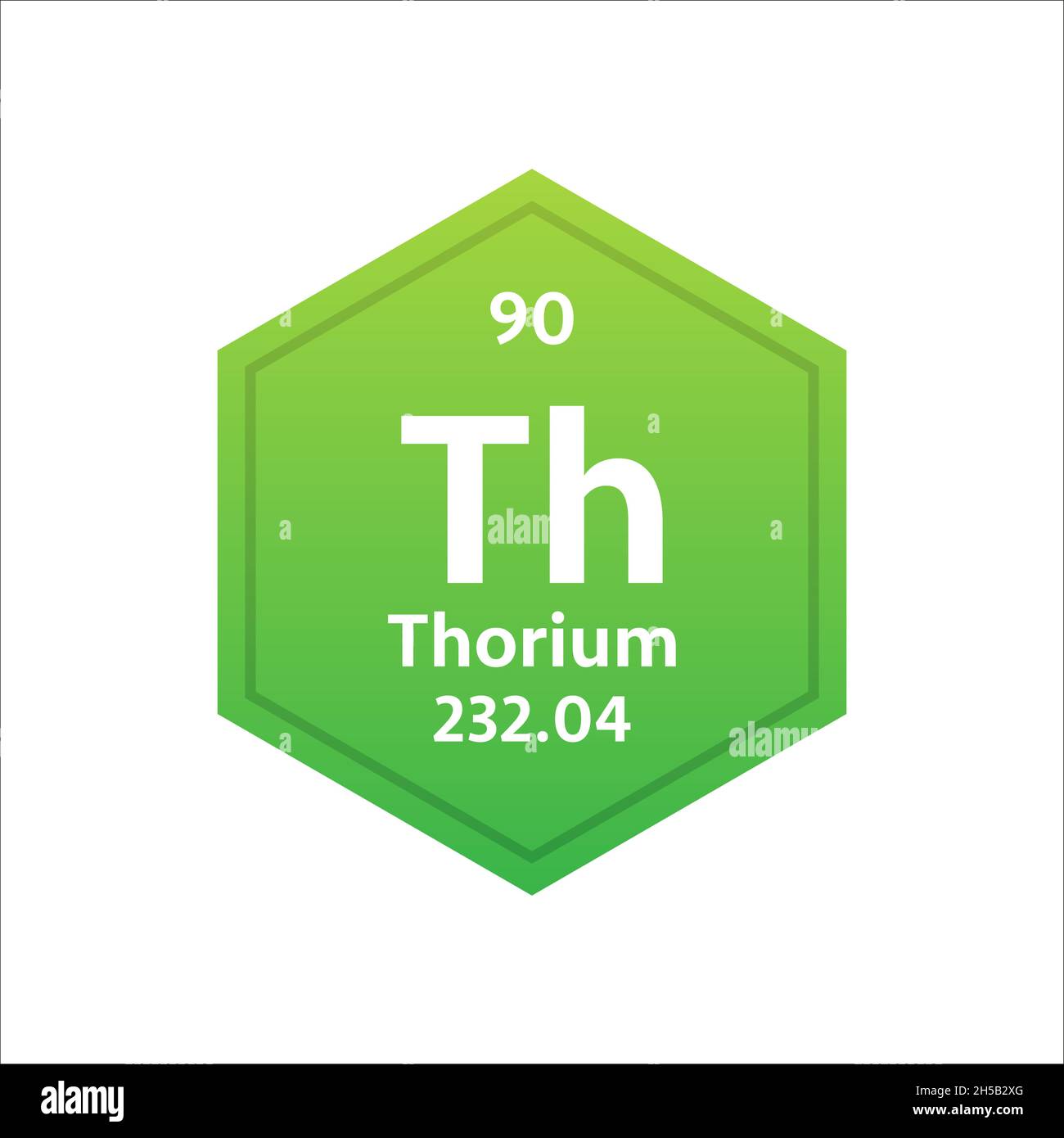 Thorium symbol. Chemical element of the periodic table. Vector stock ...