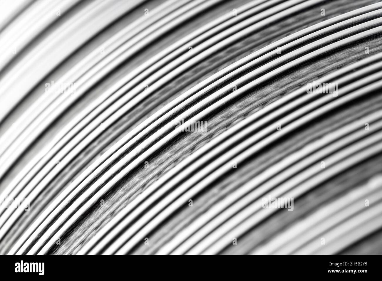 Background made from a macro photo of a flexible corrugated aluminum ...