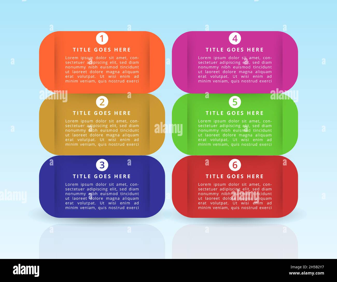 Simple Infographics. Stacked Rectangular Style Stock Vector Image & Art ...