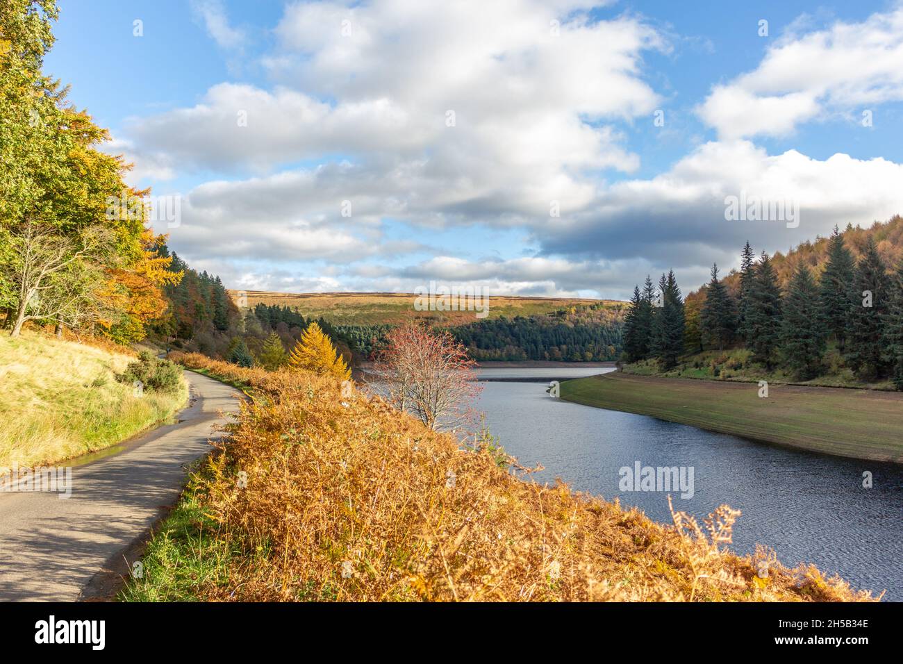 Autumn view of Derwent Reservoir, Peak District, UK Stock Photo - Alamy