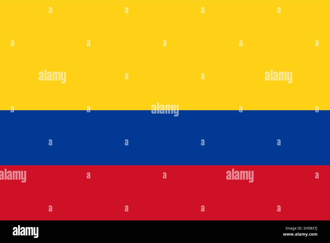 Official colors and proportions of the flag of Colombia Stock Vector ...