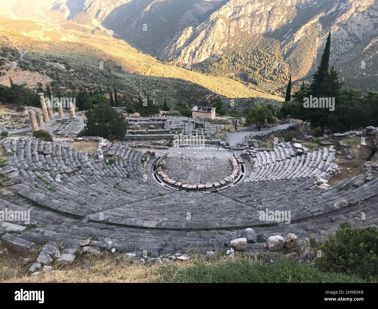 Ancient ruins at Delphi, in Greece, September 2021. Photo by Stephane ...