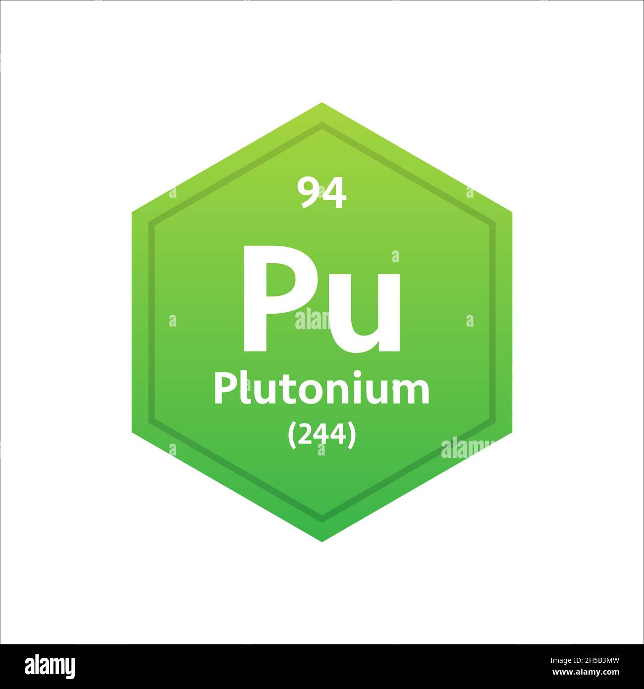 Plutonium symbol. Chemical element of the periodic table. Vector stock illustration Stock Vector ...