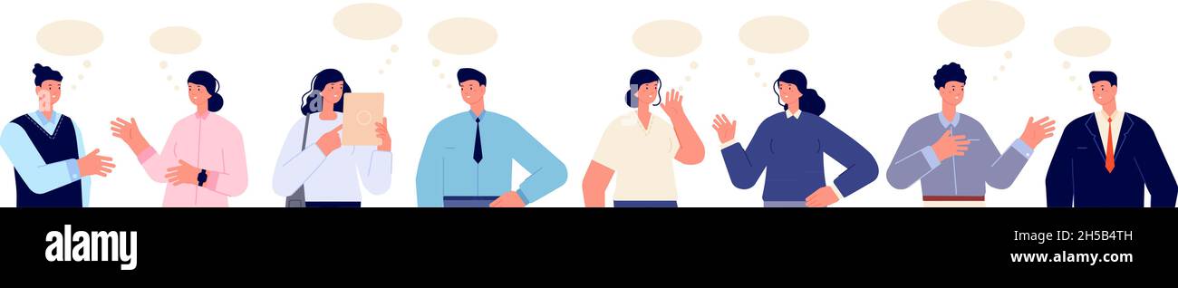 Cartoon people talking hi-res stock photography and images - Alamy