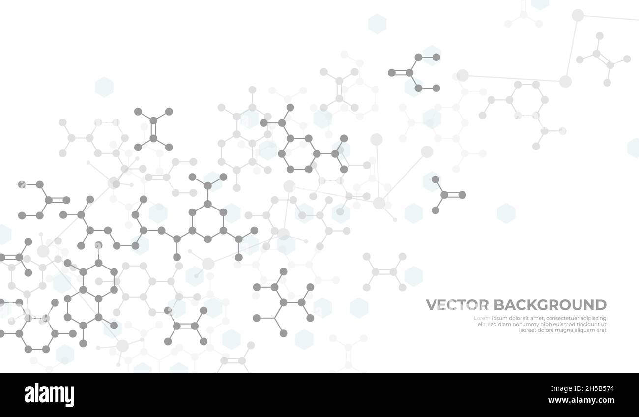 Molecular structure background. Chemistry science, medical or dna ...