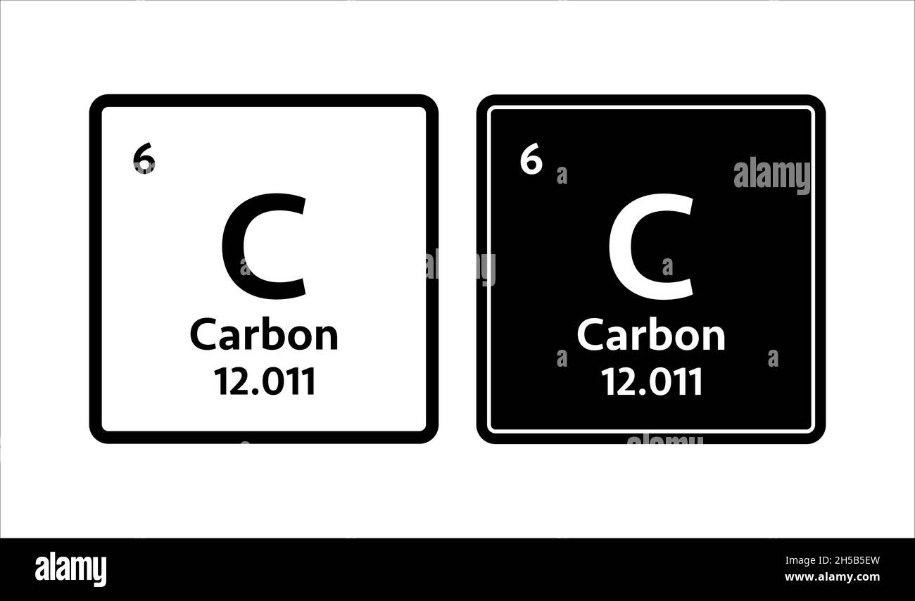 Carbon symbol. Chemical element of the periodic table. Vector stock illustration Stock Vector ...