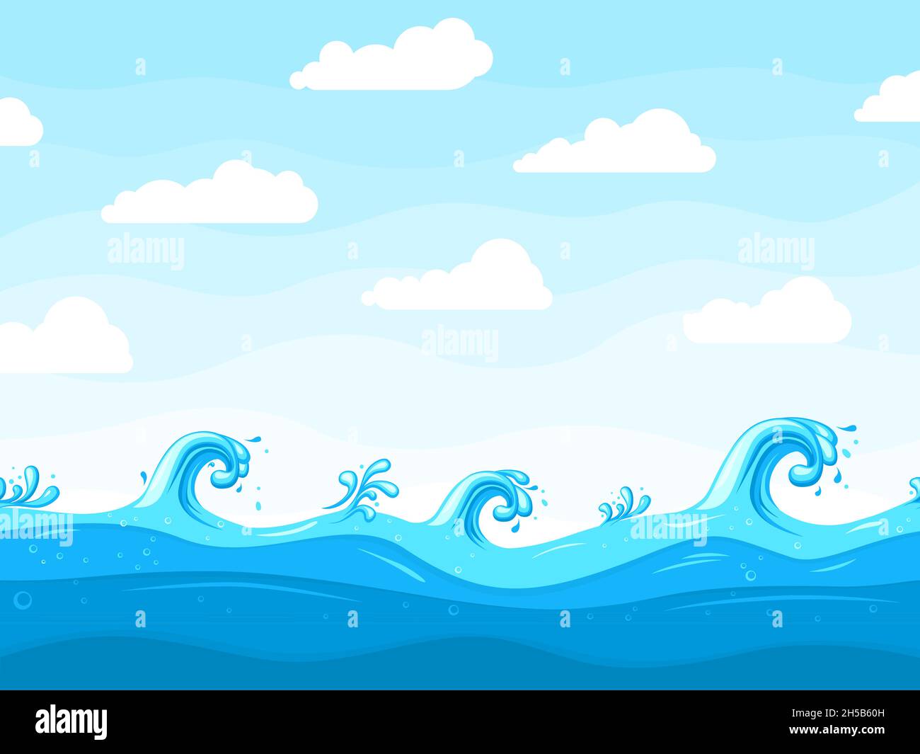Sea waves background. Ocean wave pattern, water surface or beach ...