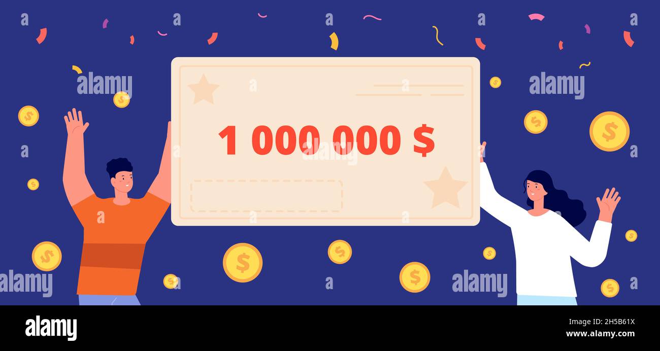 Happy adult cheque hi-res stock photography and images - Alamy