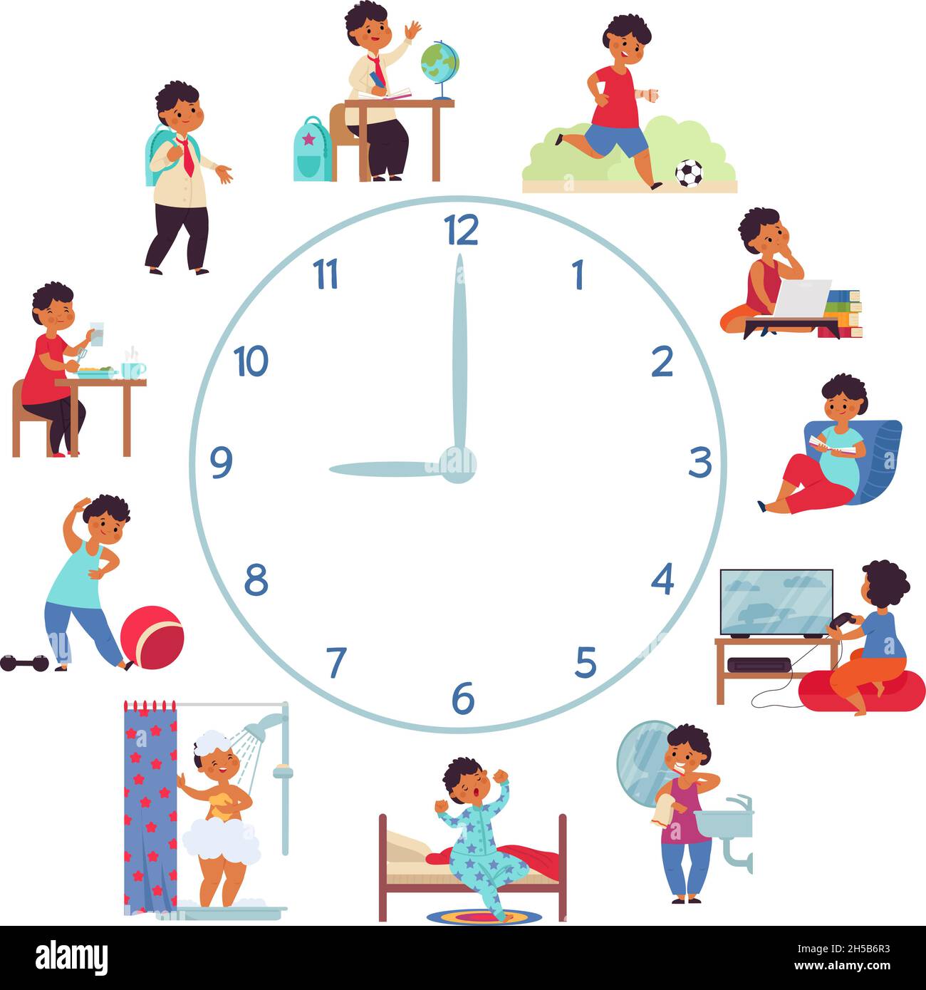 Awake homework Stock Vector Images - Alamy