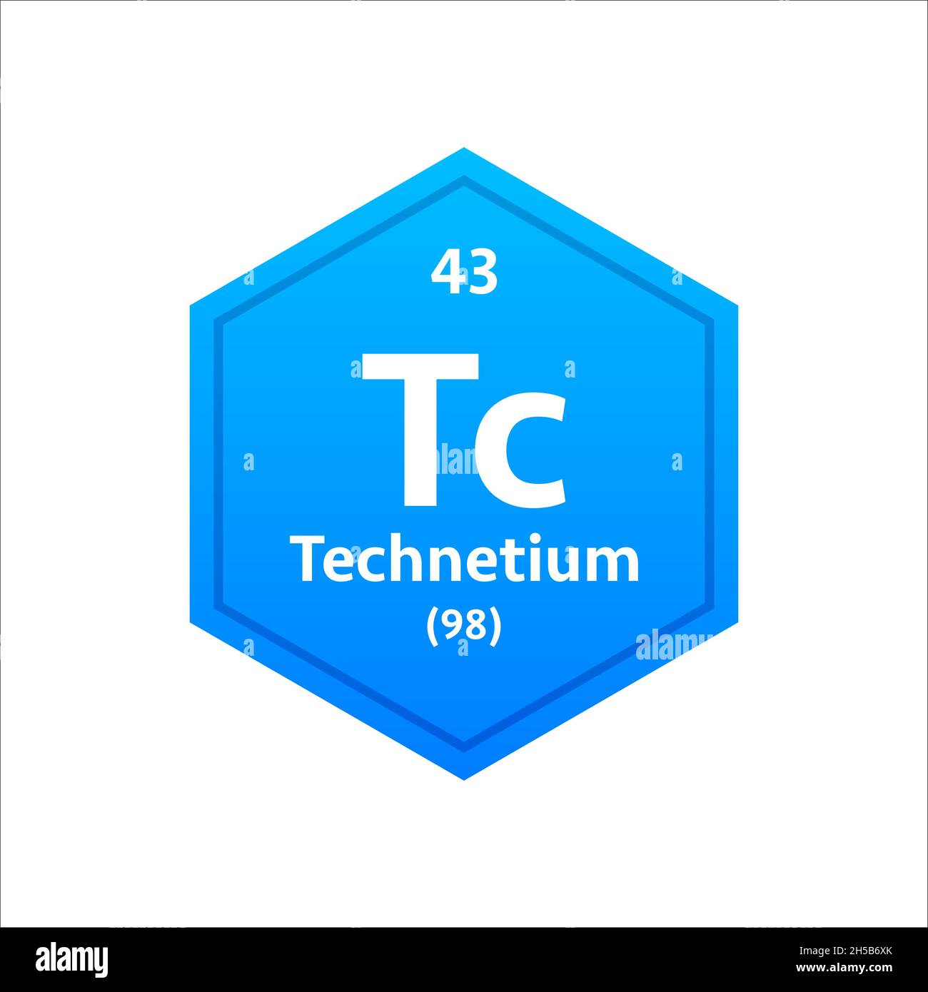 Technetium symbol. Chemical element of the periodic table. Vector stock ...