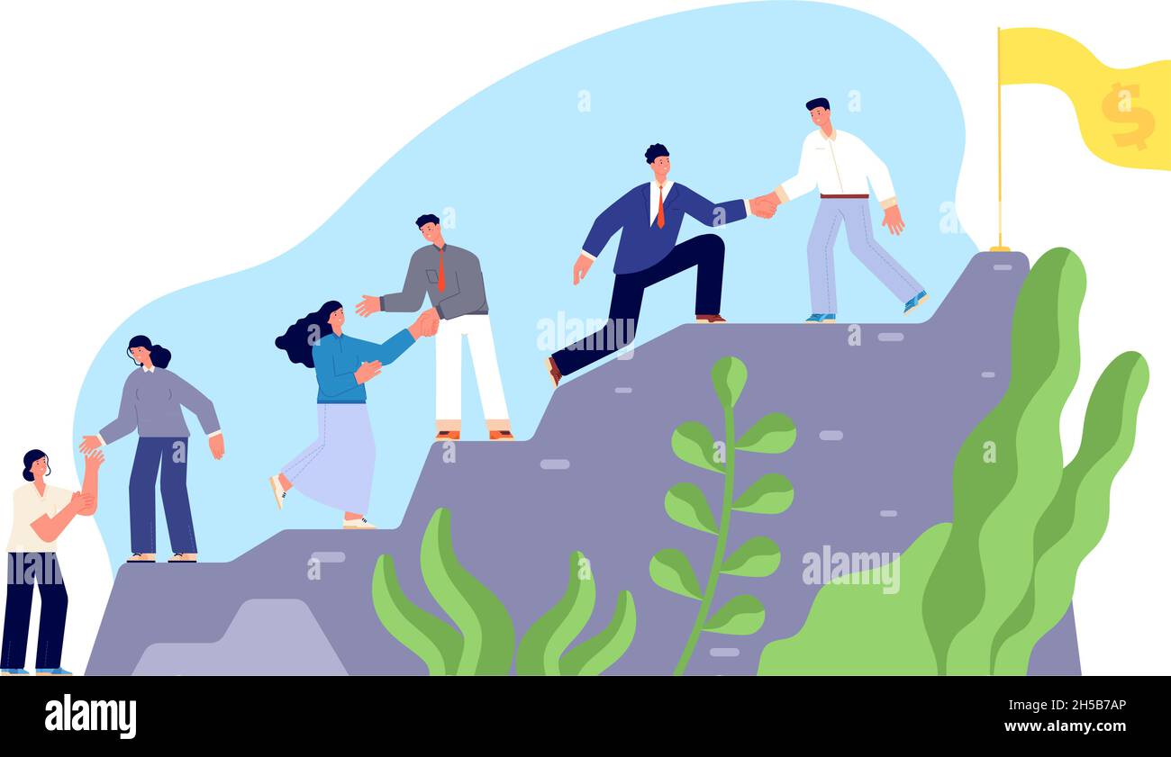 Hard work make steps to success Stock Vector Images - Alamy
