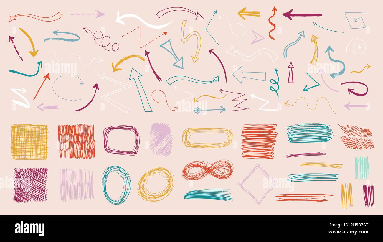 Color pencil textures Stock Vector Images - Alamy