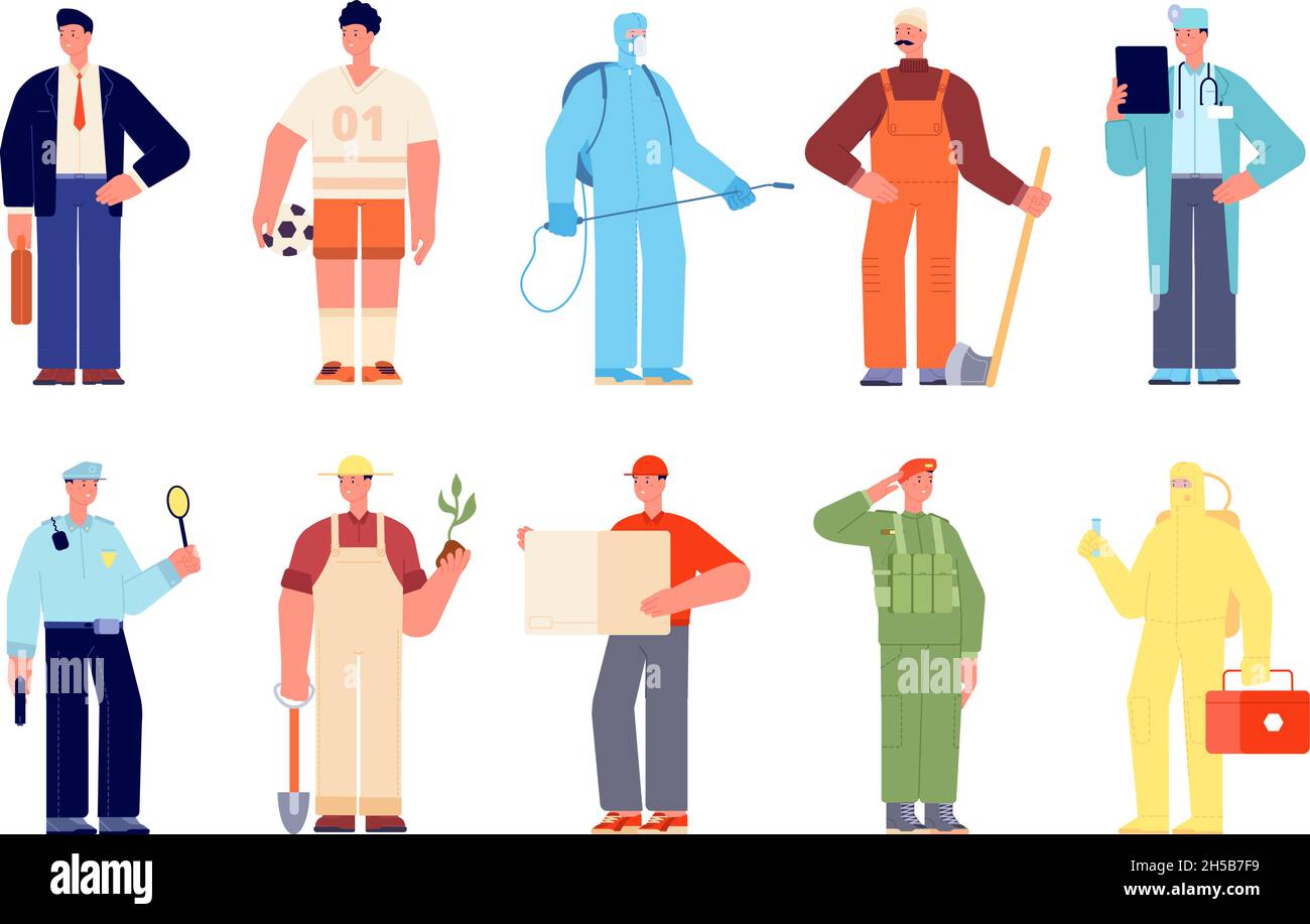 People diverse occupation. Modern business group, office worker and ...