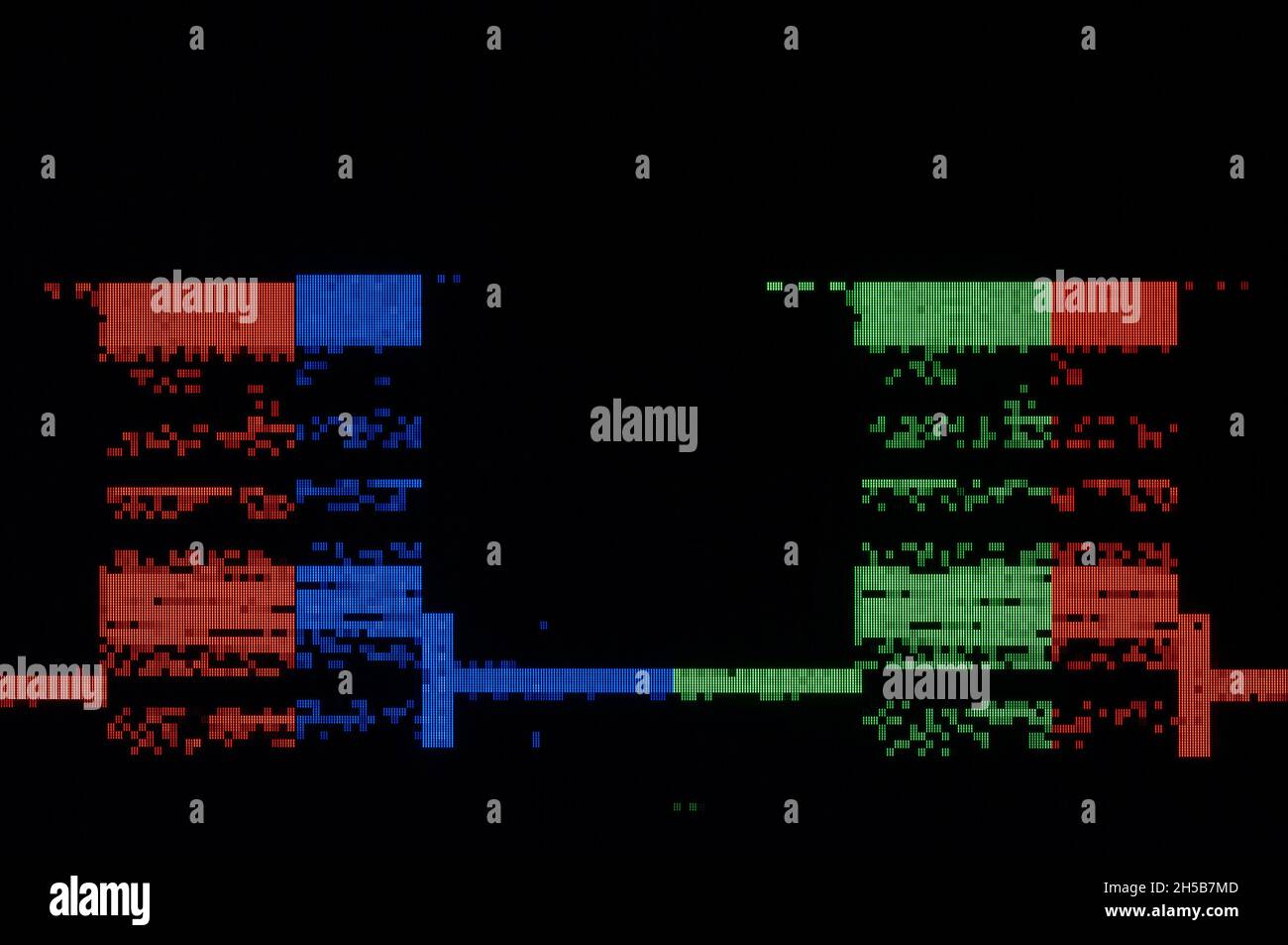 Abstract background, pattern of a digital glitch Stock Photo - Alamy