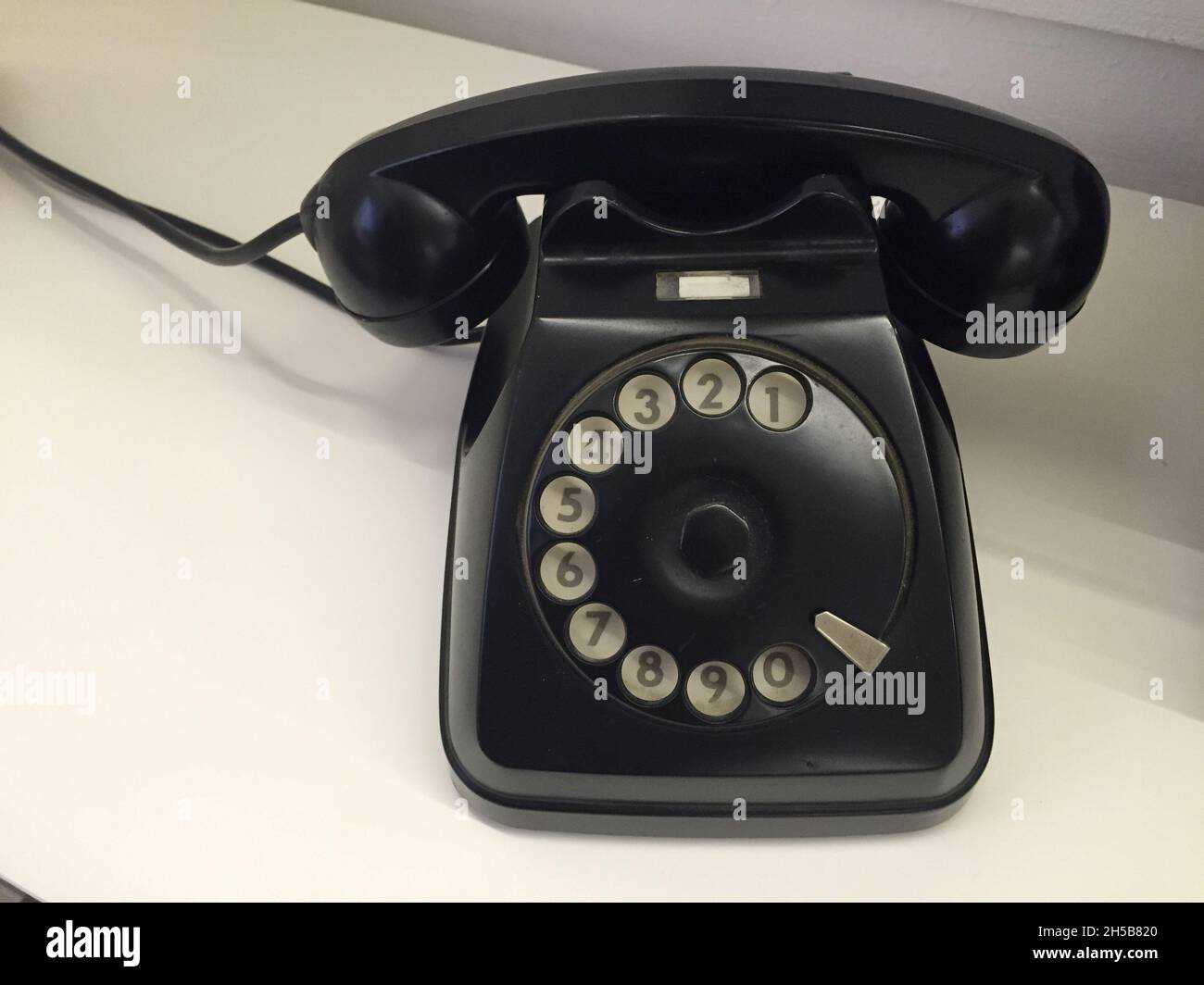 Closeup shot of a vintage rotary telephone Stock Photo - Alamy