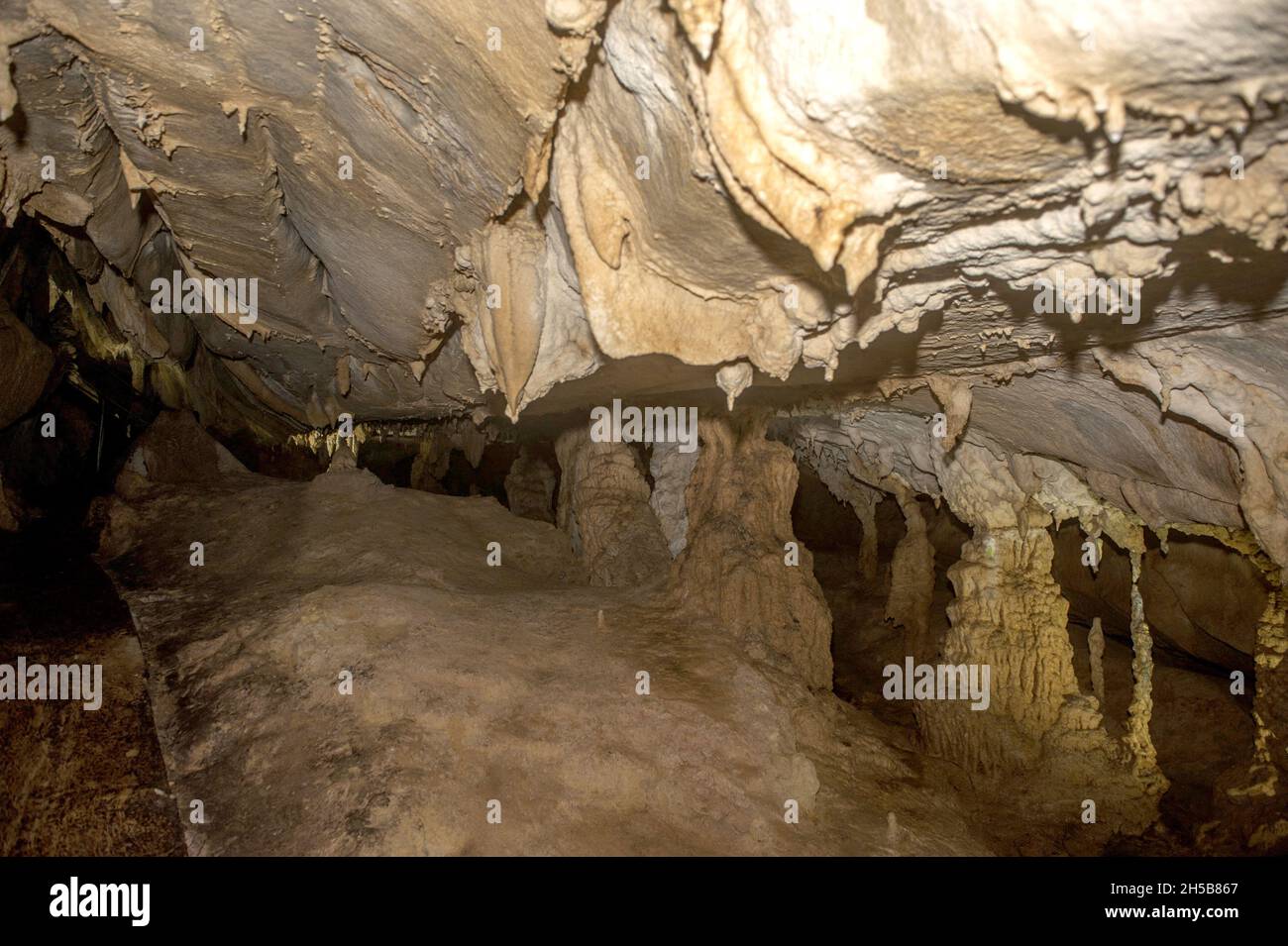 Deer cave walls as part of the Deer cave cluster inside Gunung Mulu ...