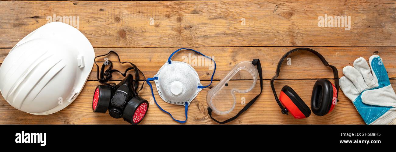 Labor personal protective gear. Work health and safety for industry and ...